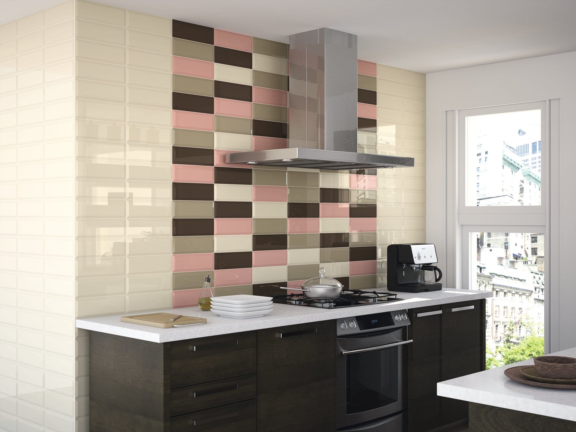 Biselado Marfil Bevelled Metro Wall Tile 30x10 - EMC Tiles