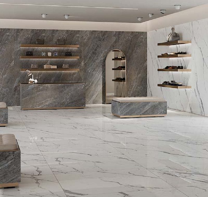 Statuario Superiore Polished Floor Tile 60x60 - EMC Tiles