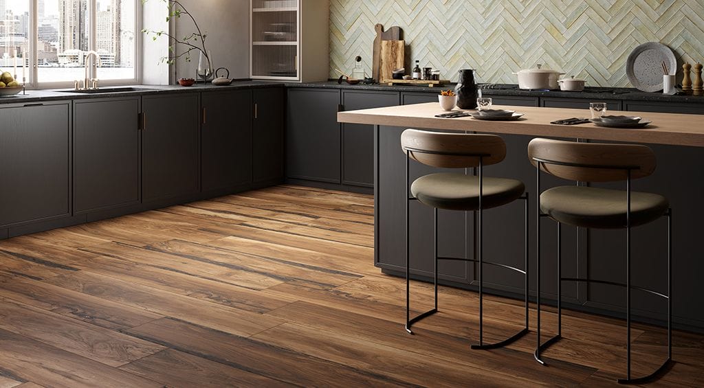 Sherwood Walnut Matt Porcelain Wood Effect Floor Tile - EMC Tiles