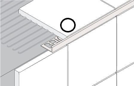 Tile Trim Premium PVC Square White 8mm 2.5mtr - EMC Tiles